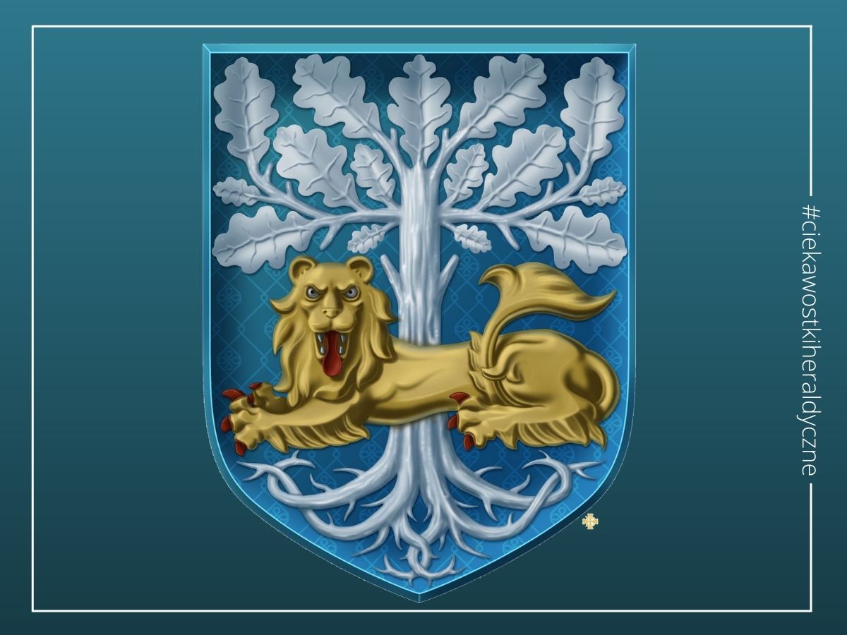 Lew i dąb. Herb Międzynarodowego Dnia Heraldyki. – HERBY Z BLISKA